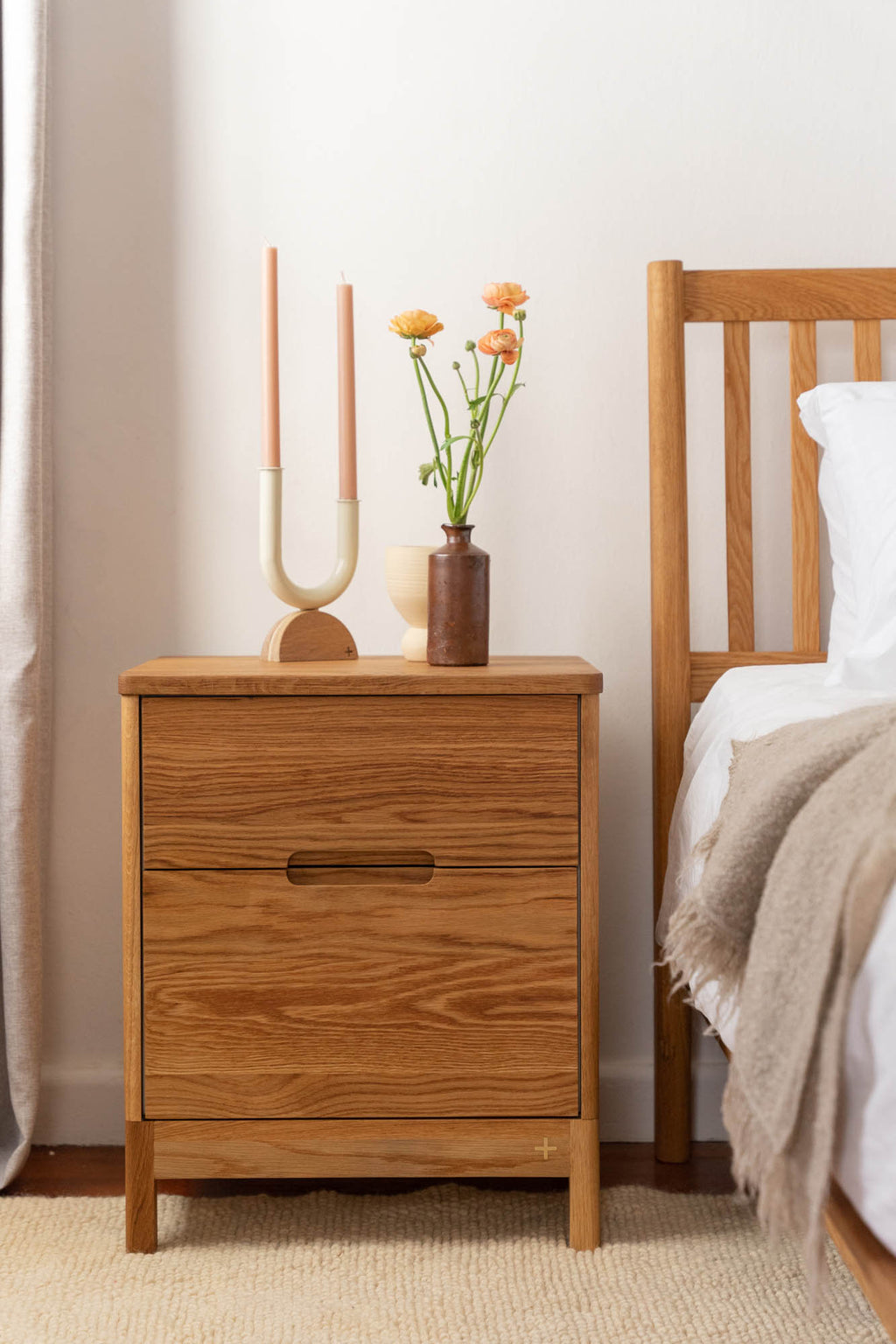 Luxury Solid Wood Bedside Table - Pedersen + Lennard
