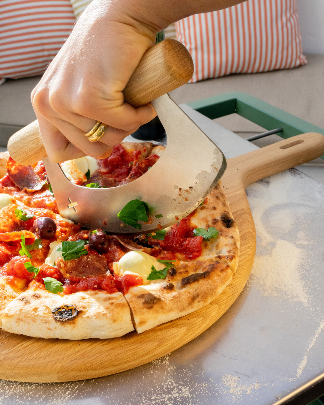 High Quality Hand Held Pizza Cutter & Rocker | Made in Cape Town ...